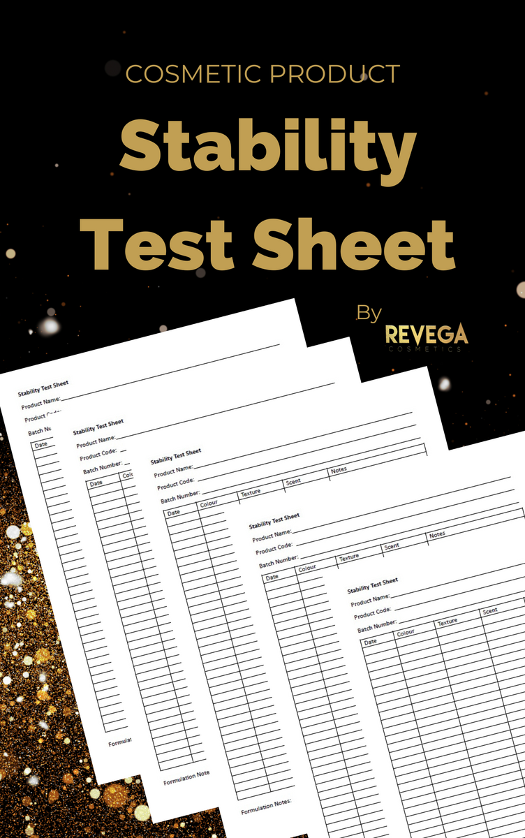 FREE - Stability Test Data Sheet – Revega