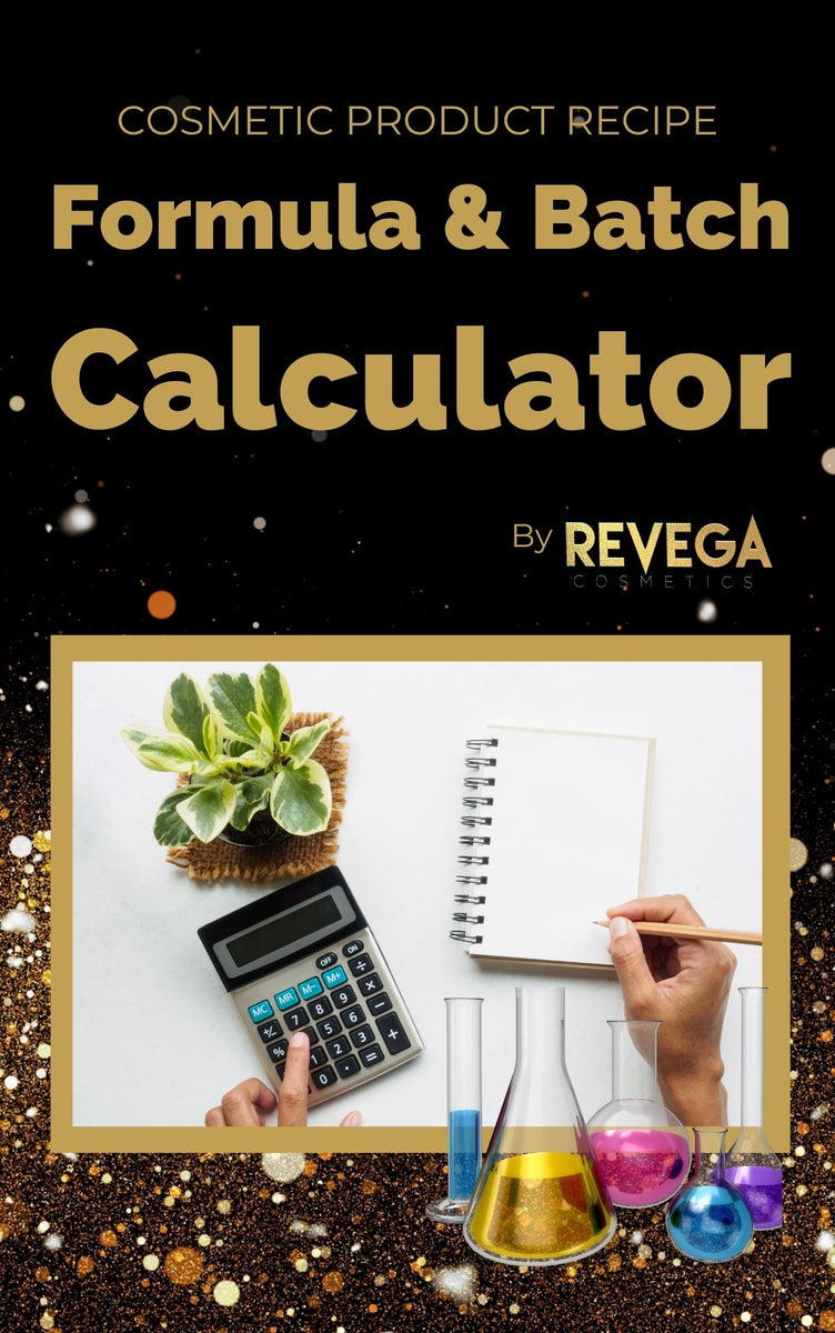 Cosmetic Formula Percentage and Batch Weight Conversion Calculator ...